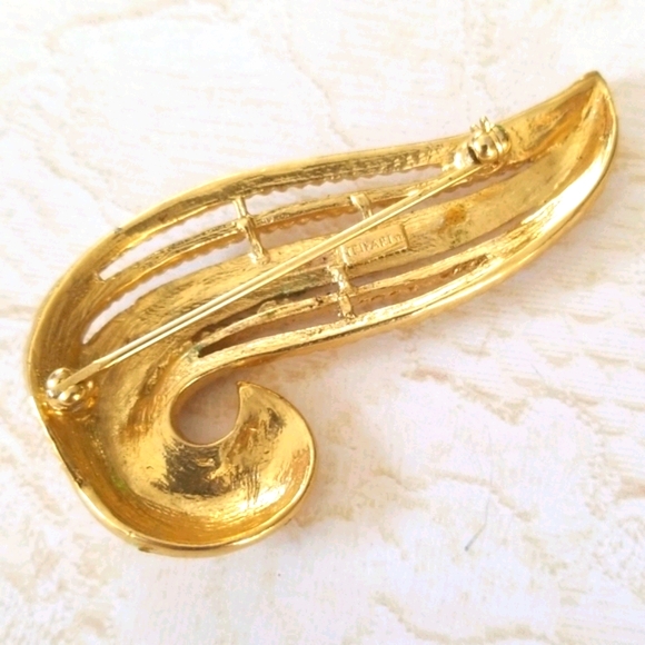 Trifari | Jewelry | Vintage Signed Trifari Mid Century Modern Goldtone ...